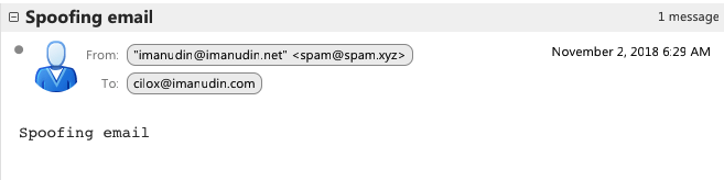How To Block Email Spoofing by Display Name - Ahmad Imanudin