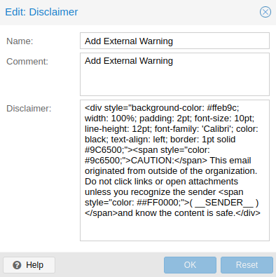 Adding an 'External' Warning to Email Bodies in Proxmox Mail Gateway: A ...